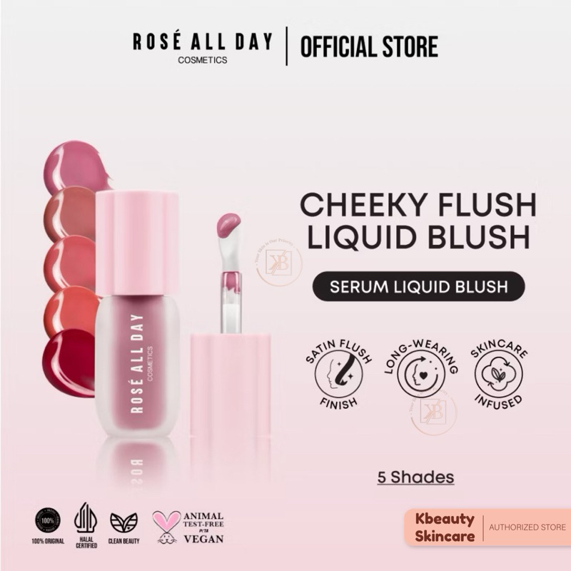 Jual Rosé All Day Serum Cheeky Flush Liquid Blush | Shopee Indonesia