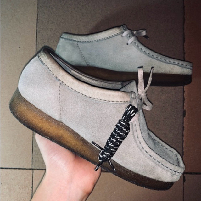 Jual Clarks Wallabee Grey | Shopee Indonesia