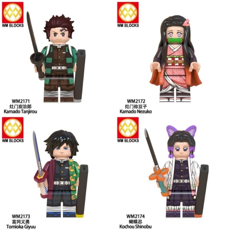 Jual FIGURE MINI ANIME DEMON SLAYER BALOK SUSUN BRICK MAINAN ANAK ...