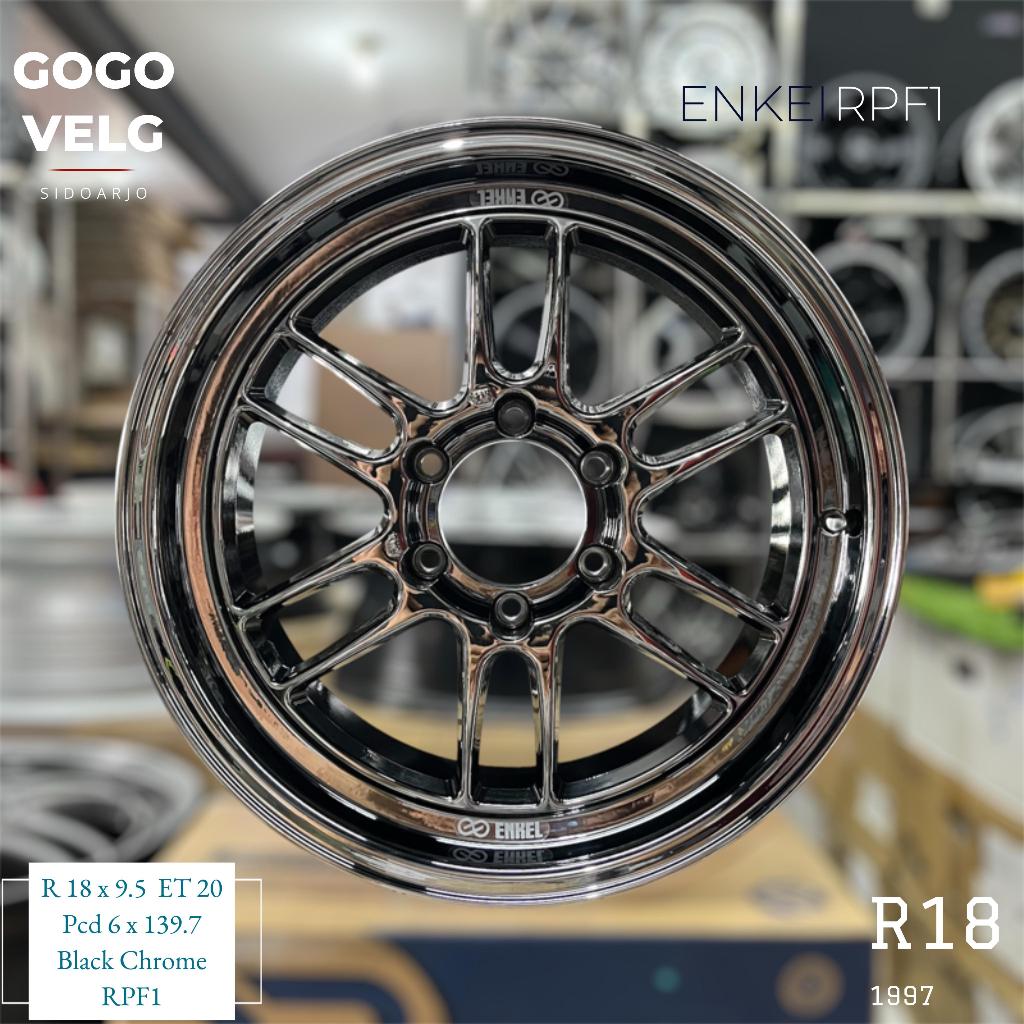 Jual Velg Mobil RPT1 Ring 18 Black Chrome lebar 9,5 ET 20 PCD 6X139,7 Pajero Fortuner Hyundai H1 ...