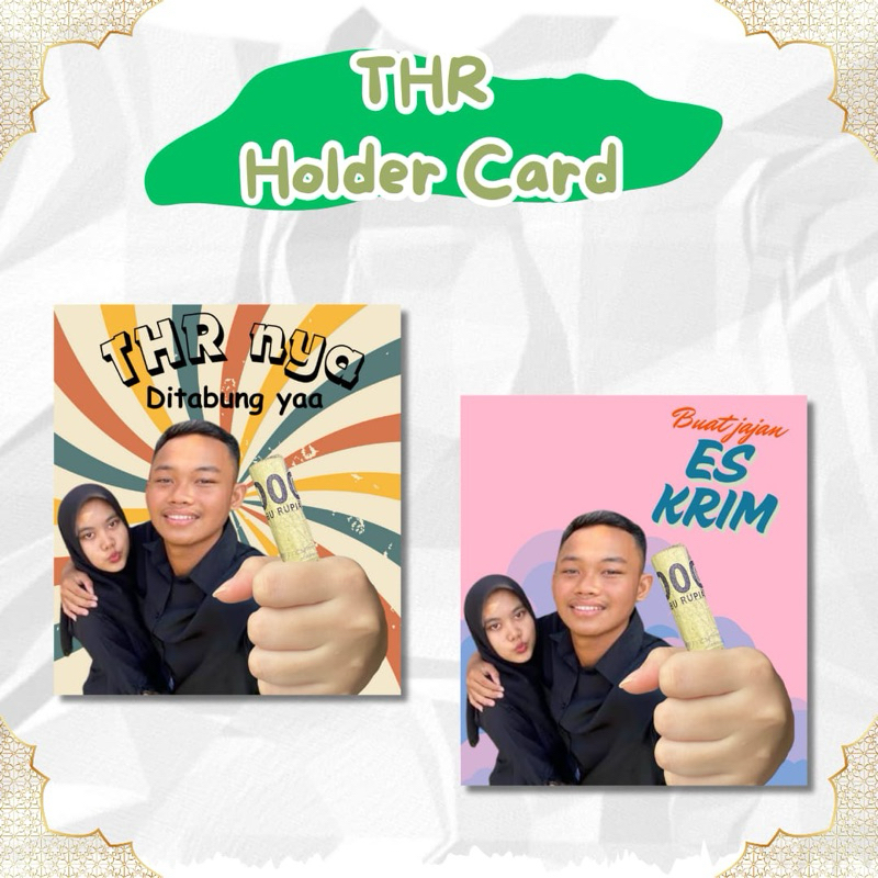 Jual WORDGIFT HOLDER THR Amplop Lebaran EDISI COUPLE custom foto / muka ...