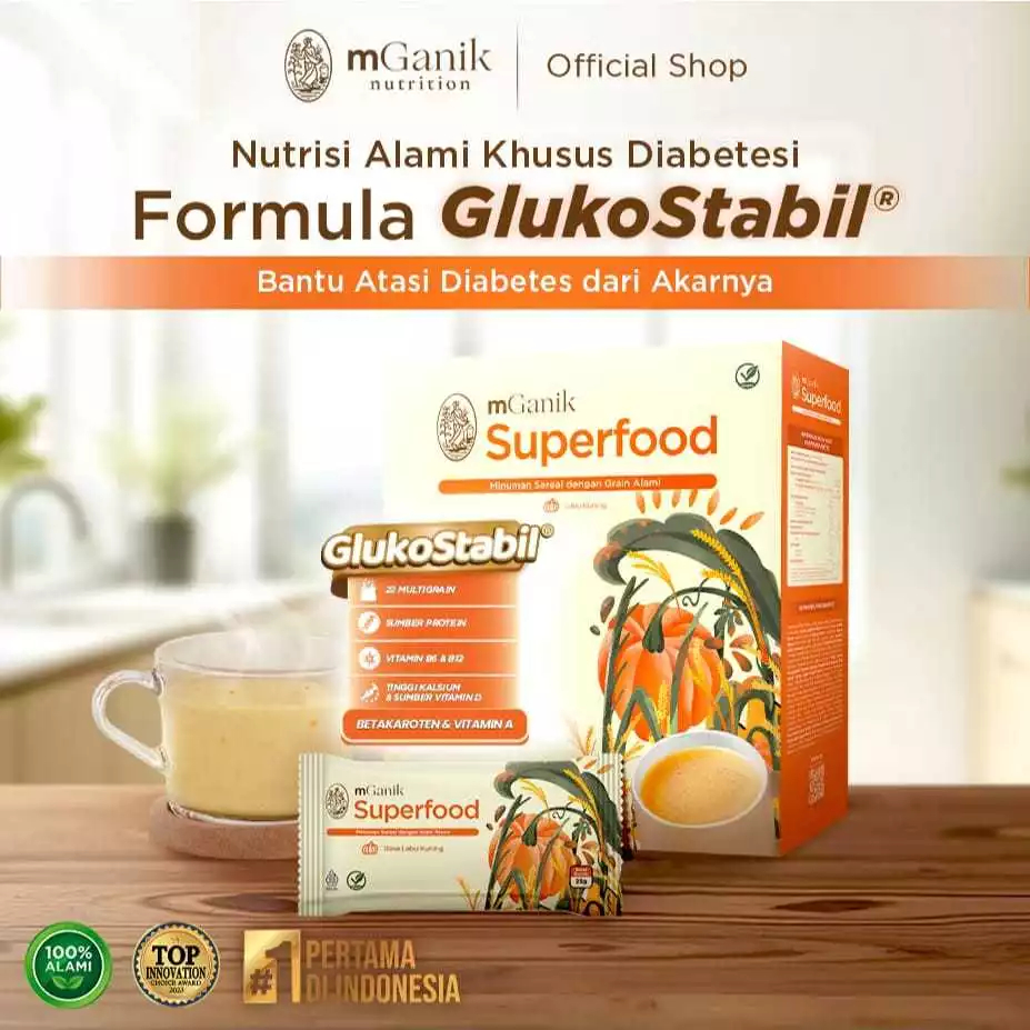 Jual mGanik Superfood 500 gr 20 Sachet - Suplemen Diabetes | Shopee ...