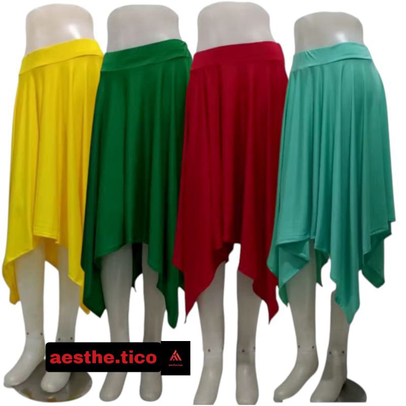 Jual Rok Zig Zag Runcing Pinggir Belly Dance Bahan Spandek Balon ...