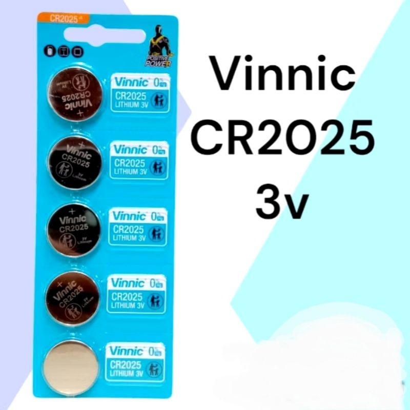 Jual BATERAI LITHIUM VINNIC CR 2025 ORIGINAL 3V | Shopee Indonesia