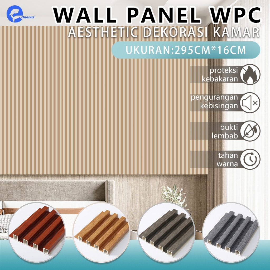 Jual [2.9 Meter] WPC Wall Panel / Wood Panel Dinding Motif Kayu / Wallpanel PVC Dinding | Shopee ...