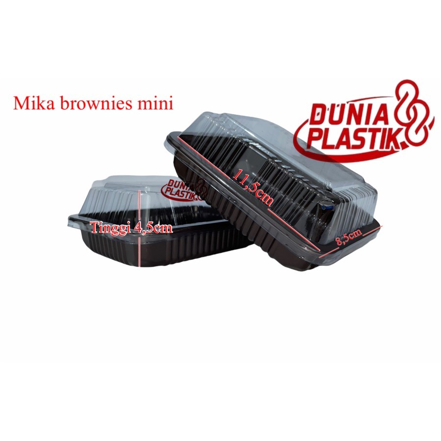 Jual Mika BROWNIES MINI Kecil Kotak Cake Kue Tart Puding ( isi 50pcs ...
