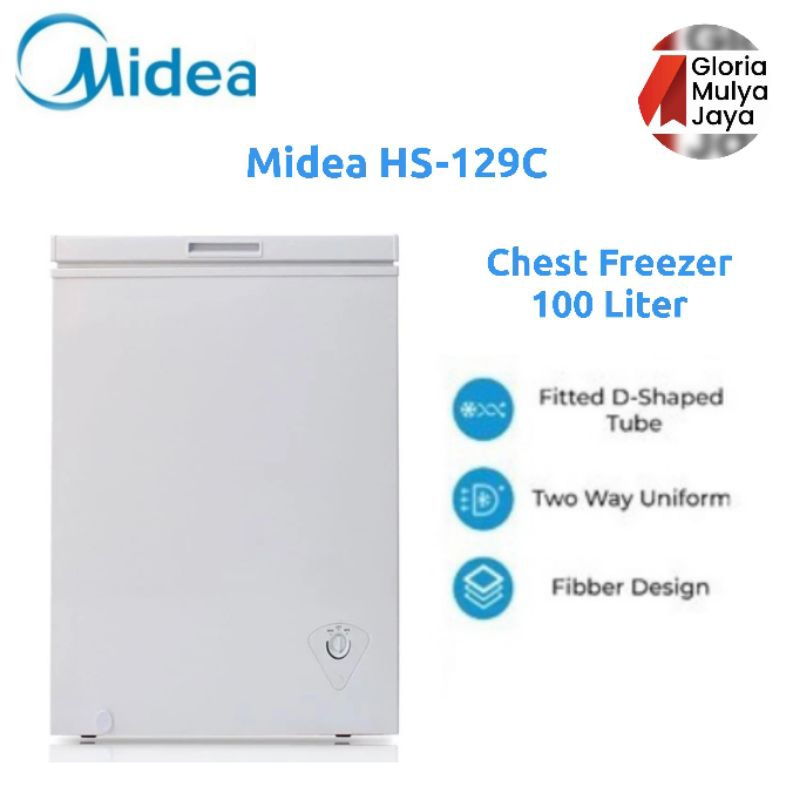 Jual MIDEA CHEST FREEZER HS-129C 100 LITER | Shopee Indonesia