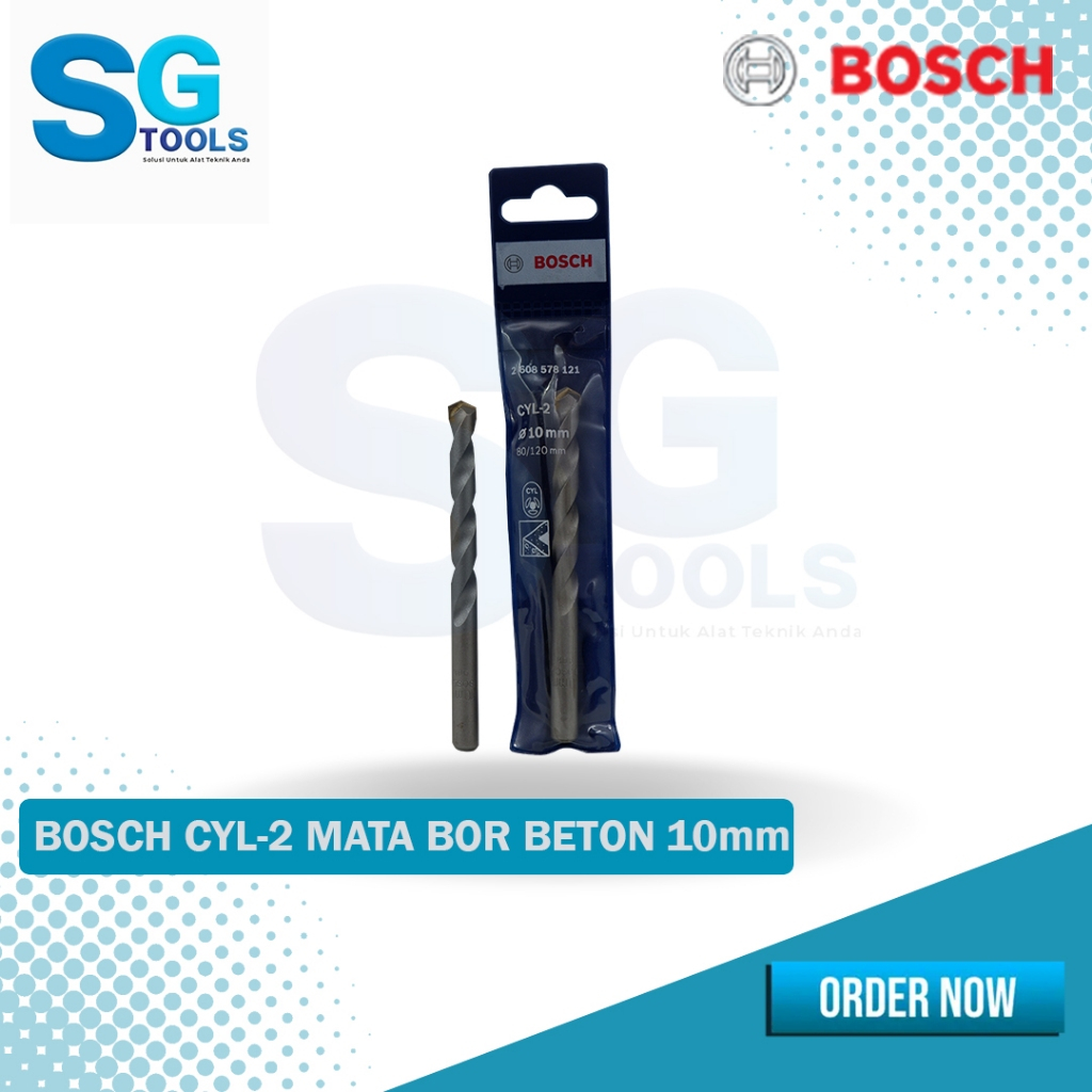 Jual Bosch Mata Bor Beton 10mm Cyl-2 - Mata Bor Tembok 10mm - Bosch ...