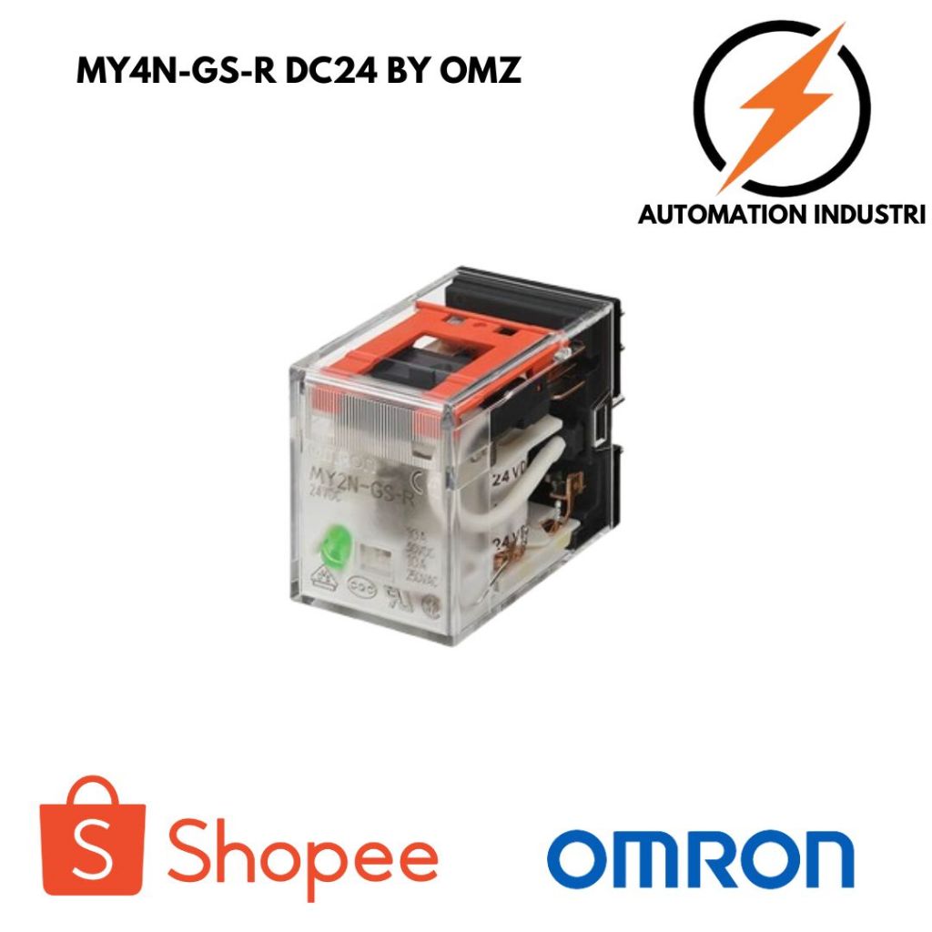 Jual OMRON RELAY MY4N-GS-R DC24 BY OMZ 14 KAKI 4 POLE LED INDIKATOR | Shopee Indonesia