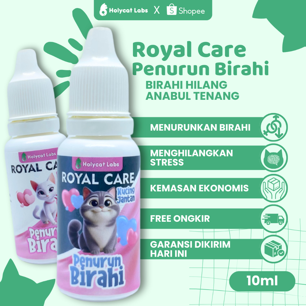 Jual Royal Care Obat Penurun Birahi Kucing 10 ml | Shopee Indonesia