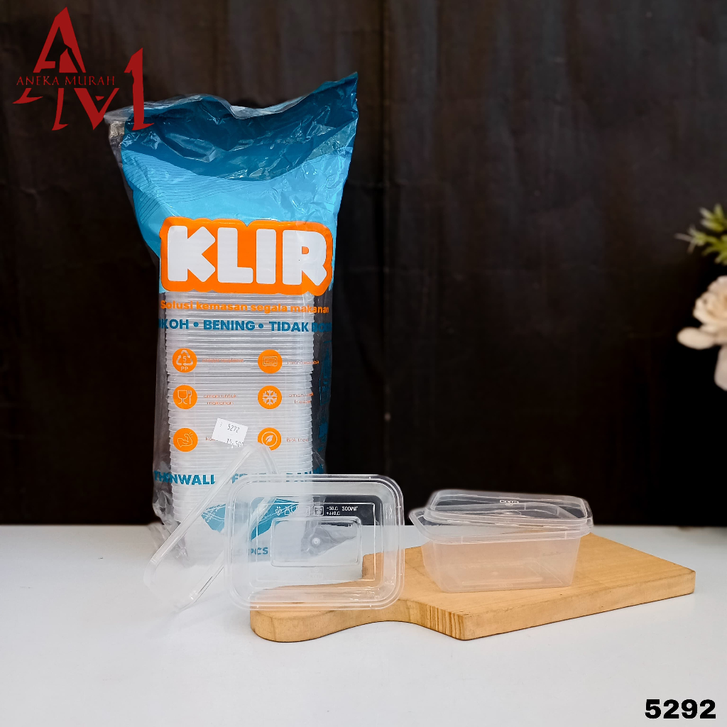 Jual THINWALL KLIR RECTANGLE 200ML ISI 25 ( 5292 ) | Shopee Indonesia