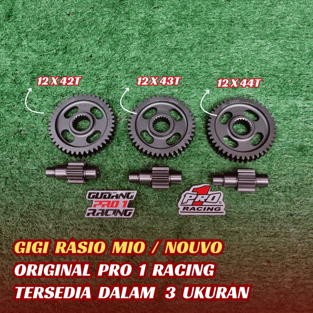 Jual GIGI RASIO 12/42T | 12/43T | 12/44T YAMAHA MIO NOUVO PRO1 RACING ...