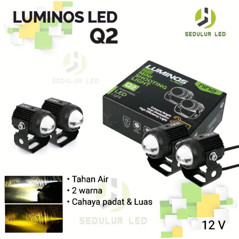 Jual LAMPU LED TEMBAK NINE LUMINOSLED Q2 MINI LASER 2 WARNA HI LOW Q2 DAN Q2S | Shopee Indonesia