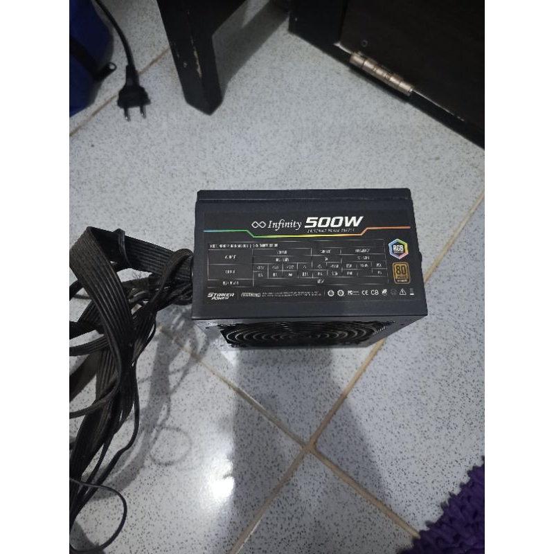 Jual POWER SUPPLY GAMING INFINITY 500W 80+ BRONZE | Shopee Indonesia