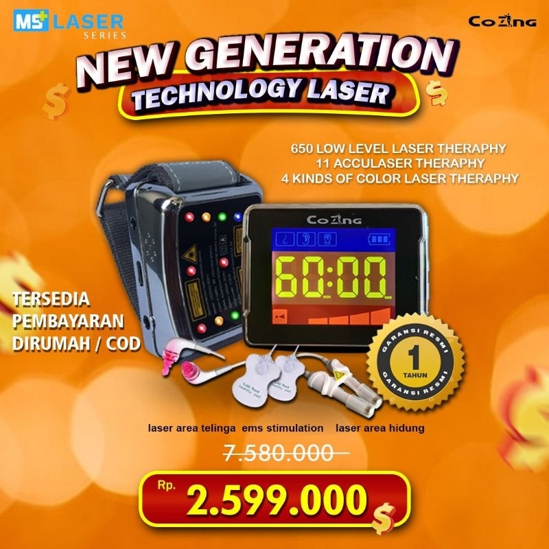 Jual DR Jam Terapi Laser Terbaru Original MS LASER Plus Heart Rate 3 ...