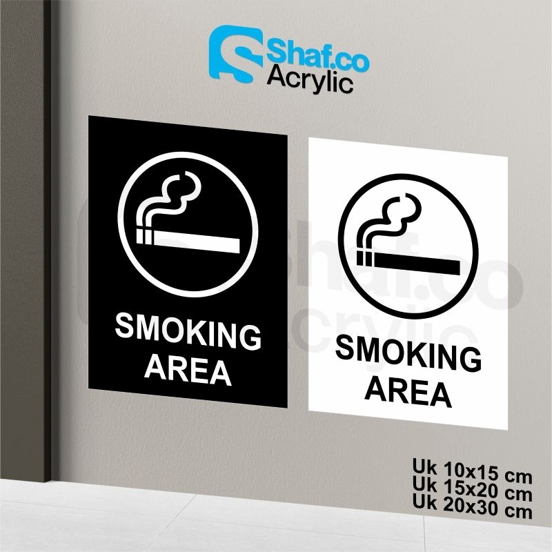 Jual STICKER SMOKING AREA // STIKER // RAMBU-RAMBU // STICKER | Shopee ...