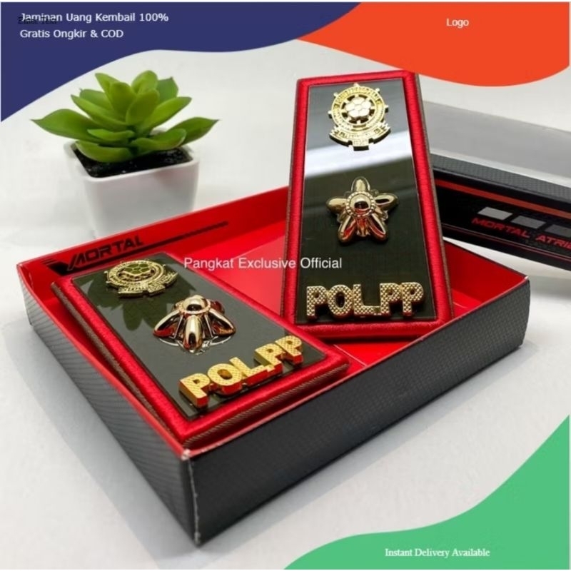 Jual PANGKAT POLPP 3D - PANGKAT SATPOLPP 3D LIS MERAH | Shopee Indonesia