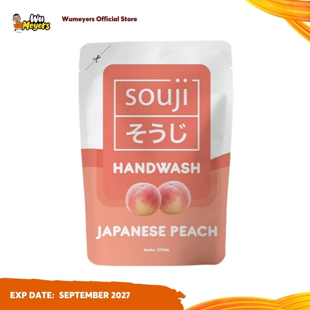 Jual Souji Antibacterial Hand Wash Japanese Peach Refill 375ml - Sabun ...