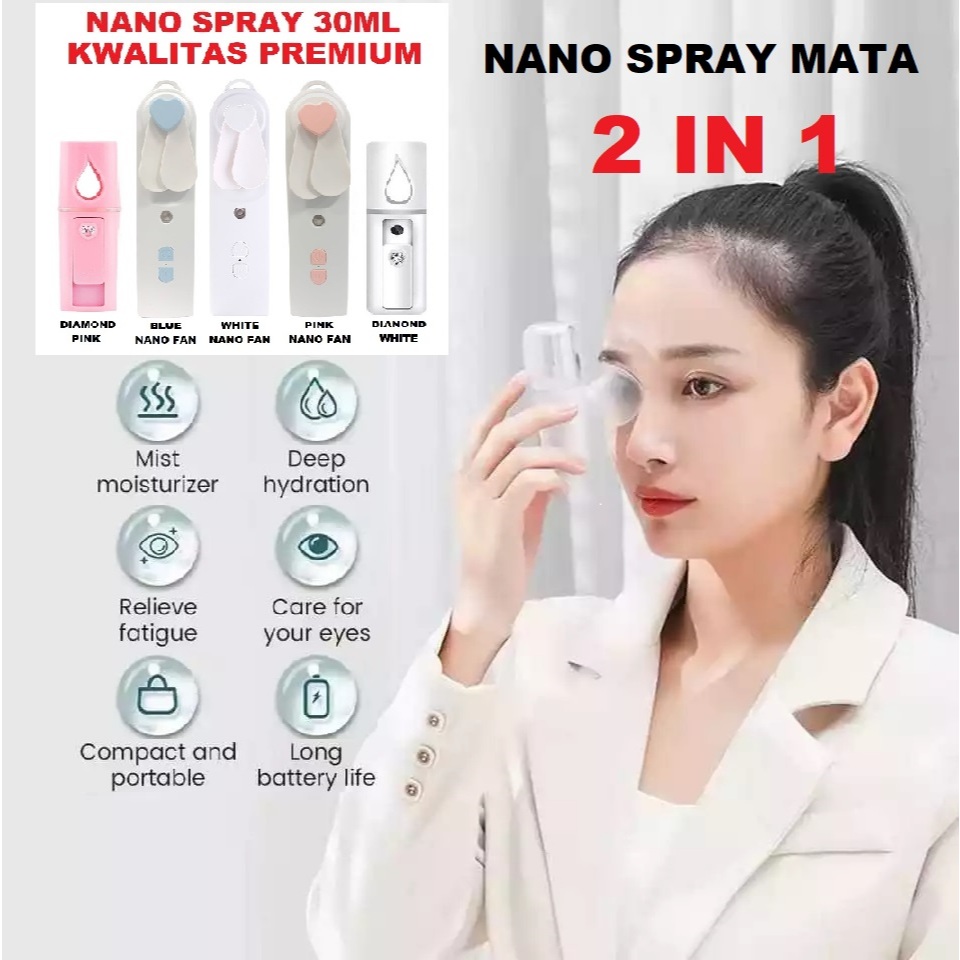 Jual MINI NANO FAN MIST SPRAYER IONS SKIN CARE - RECHARGER NANO MATA ...