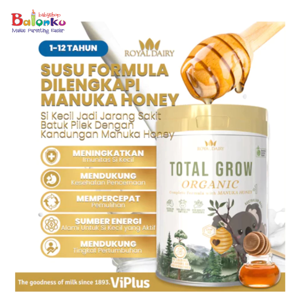 Jual Royal Dairy Total Grow Organic 800 Gram - Susu Pertumbuhan Anak ...