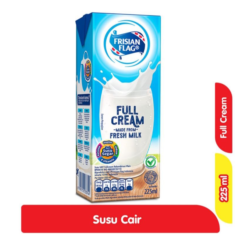 Jual Frisian Flag Susu UHT Full Cream kotak 225 ml | Shopee Indonesia