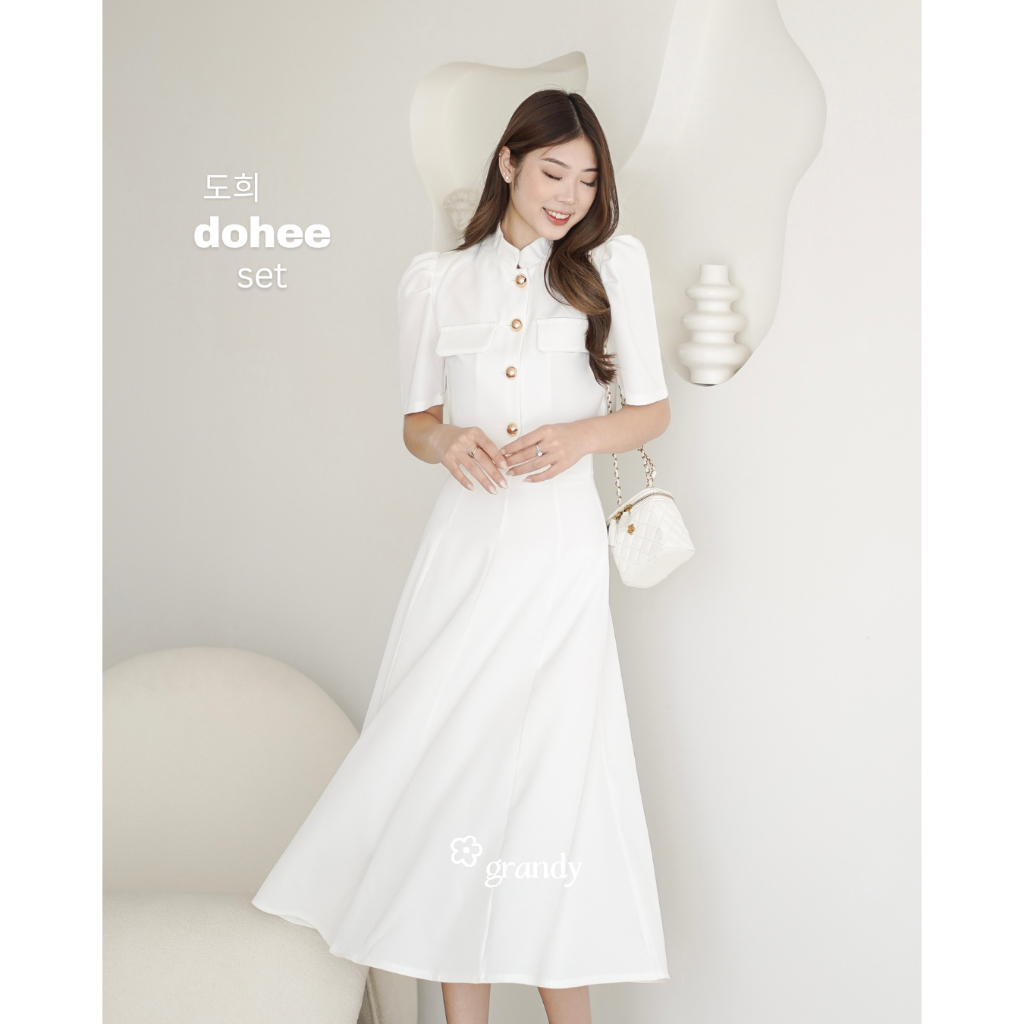 Jual 【𝗥𝗘𝗔𝗗𝗬】GRANDY - Dohee Set / Atasan Rok Korea Setelan Wanita Korean ...