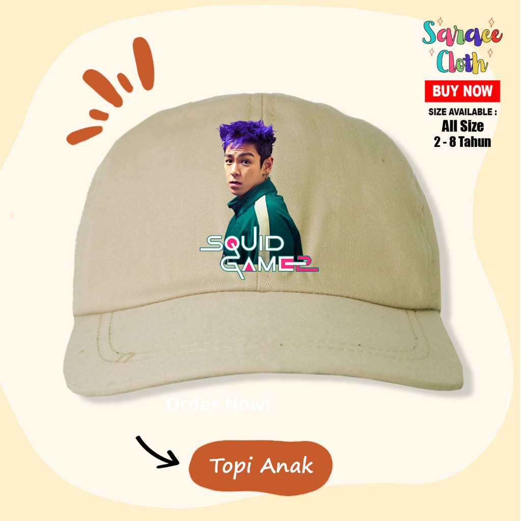 Jual TOPI ANAK SQUIDGAME2 THANOS LEGEND / TOPI BASEBALL ANAK SQUID GAME ...