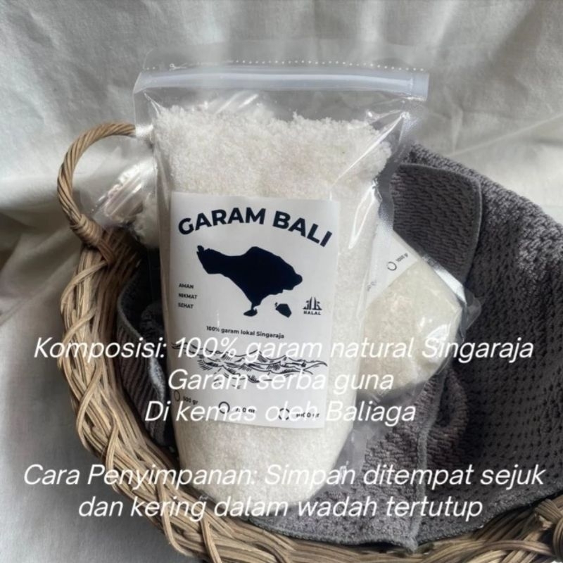 Jual Garam Natural Bali PREMIUM 500g - 1000gr | Shopee Indonesia