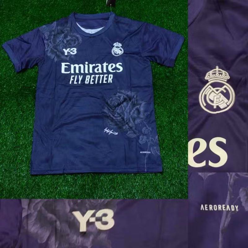 Jual JERSEY BOLA MADRID Y3 UNGU 2024/2025 GRADE ORI IMPORT | Shopee Indonesia