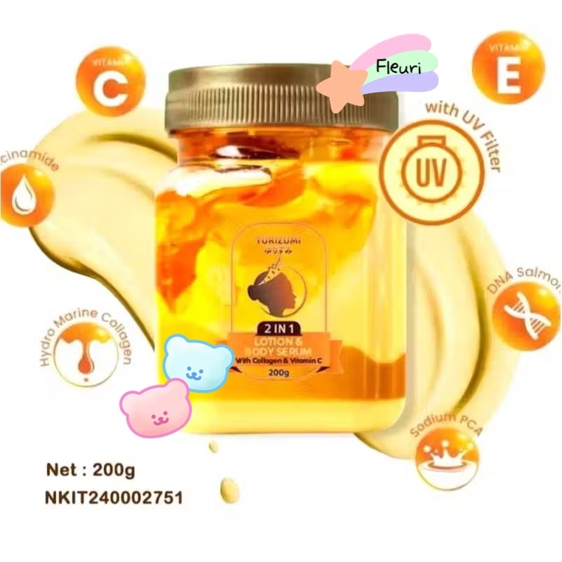 Jual FLEURI | YURIZUMI LOTION PEMUTIH | BODY SERUM PLUS BODY LOTION SYB ...