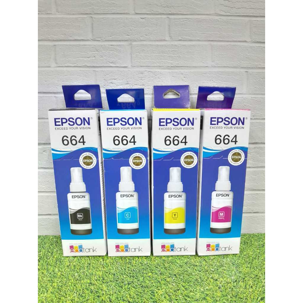 Jual Tinta Epson 664 Original (Printer L100/L110/L120 L200/L210/L220/L300/L310/L350) | Shopee ...