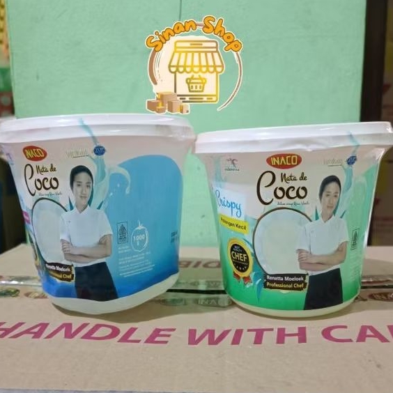 Jual Inaco Nata De Coco Crispy 1000gr | Inaco Nata De Coco 1 kg ...