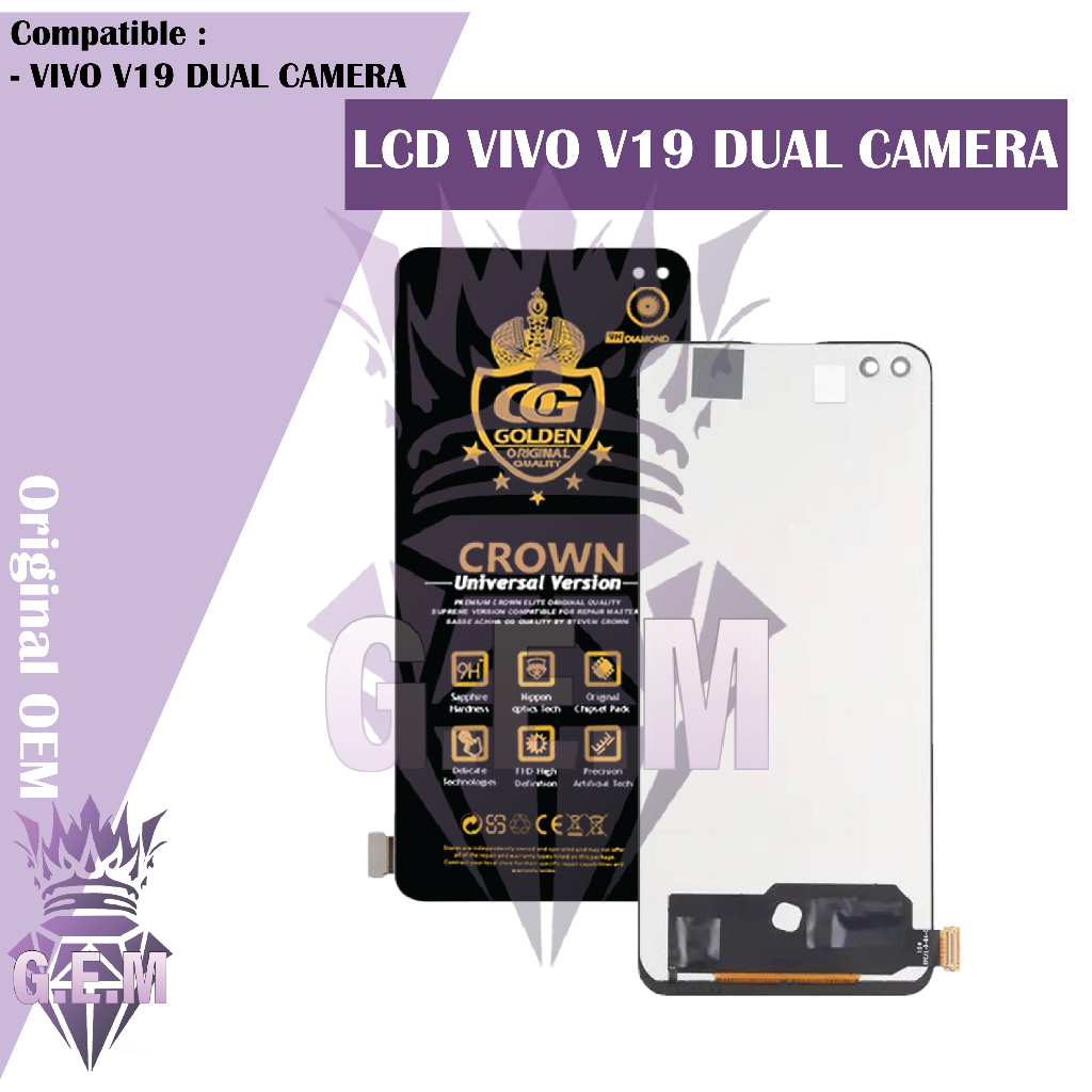 Jual LCD VIVO V19 DUAL CAMERA FULLSET COMPLETE ORIGINAL | Shopee Indonesia
