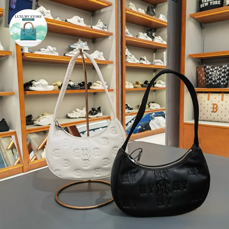 Jual LUXURY Tas MLB Classic Monogram New Embo Hobo Bag | Shopee Indonesia
