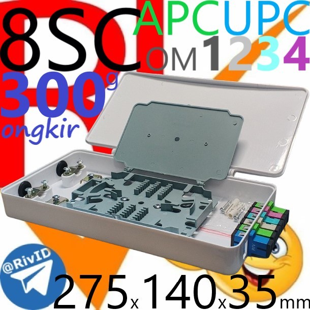 Jual Roset 6 8 Core Kosongan 6c 8c SC OTB FO Wall/Desk Mount 6Core ...