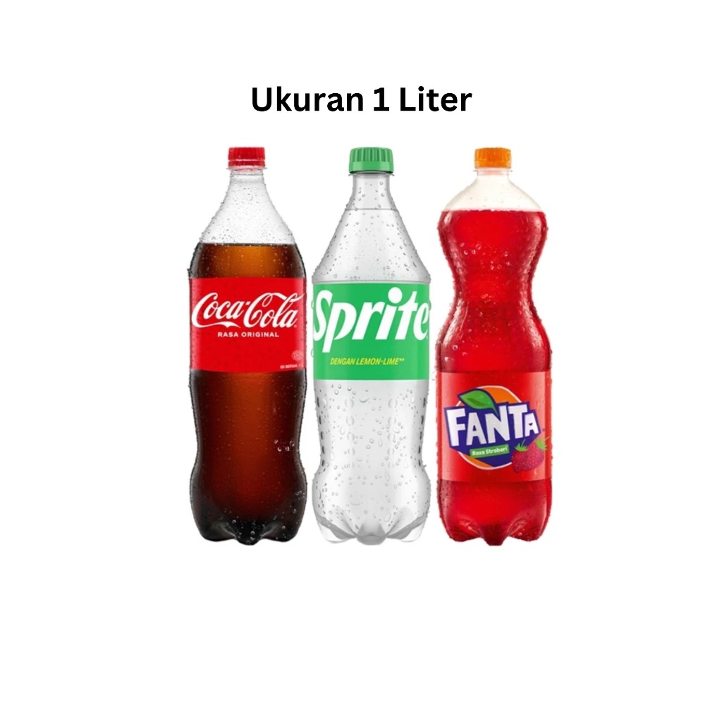 Jual Coca Cola Sprite Fanta 1 Liter Minuman Soda | Shopee Indonesia