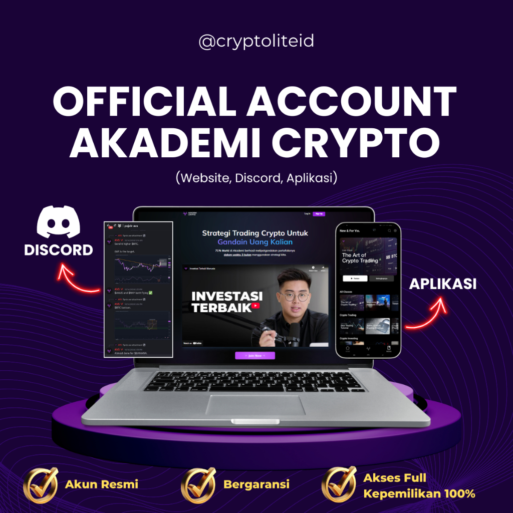 Jual AKUN AKADEMI CRYPTO (AC) OFFICIAL / RESMI (Website, Discord, Aplikasi) | BERGARANSI ...