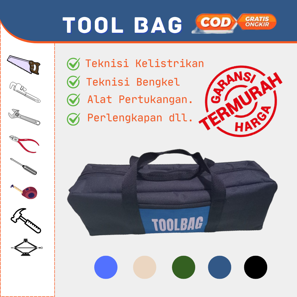 Jual GROSIR Tas Toolbag / Tas Alat / Tas Teknisi Perbaikan / Tas ...