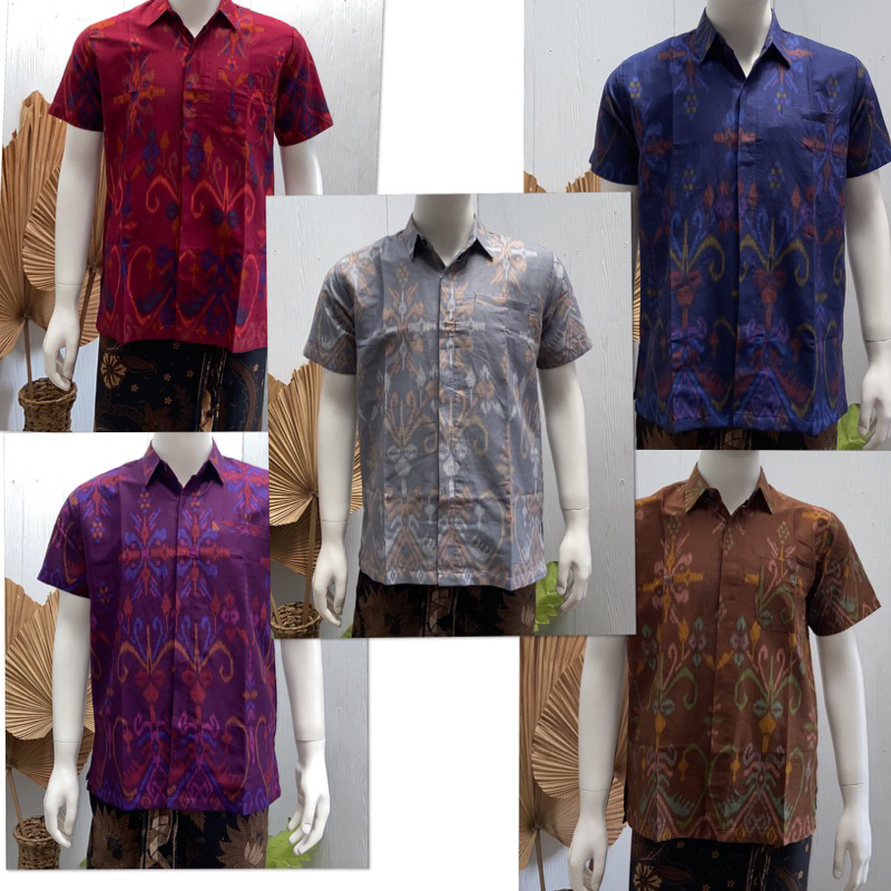 Jual KEMEJA NDEK BALI ATASAN COWOK MOTIF NDEK KATUN PRINT | Shopee ...