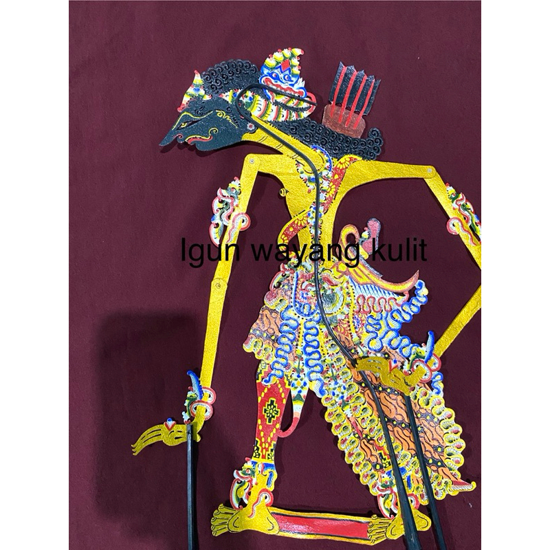 Jual wayang kulit abimanyu rapek/wayang kulit asli/dagel | Shopee Indonesia