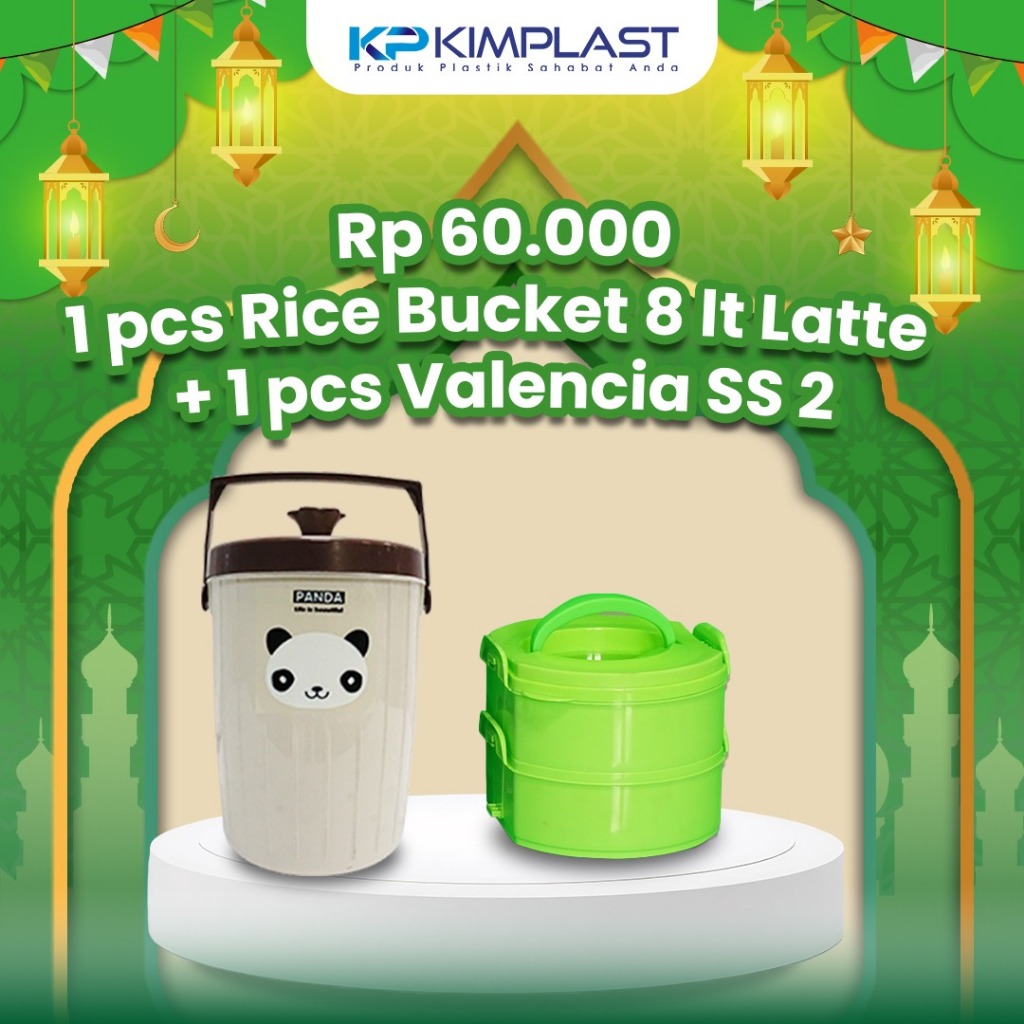 Jual KIMPLAST RICE BUCKET 8 LITER LATTE / TERMOS NASI / TERMOS ES ...