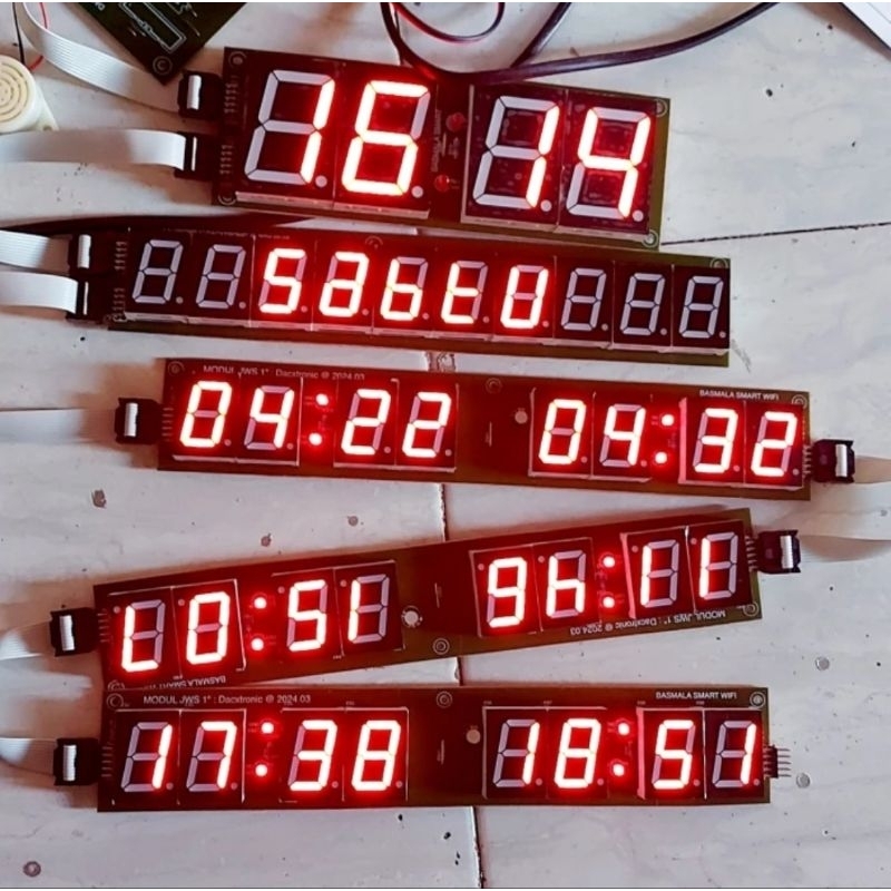 Jual kit modul jadwal sholat digital otomatis dg display jam 1.8 inch ...