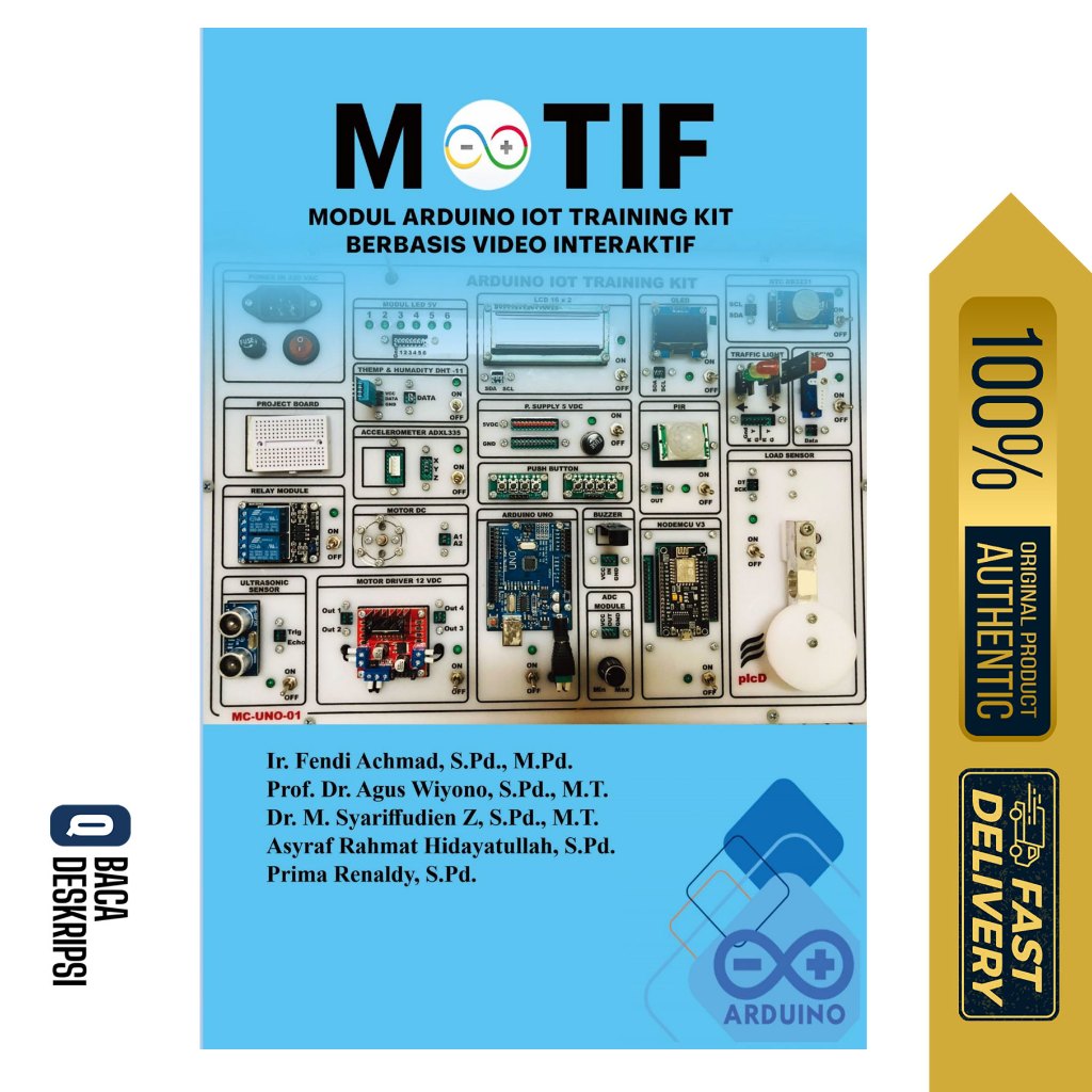 Jual MOTIF (109) Modul Arduino IoT Training Kit Berbasis Video ...