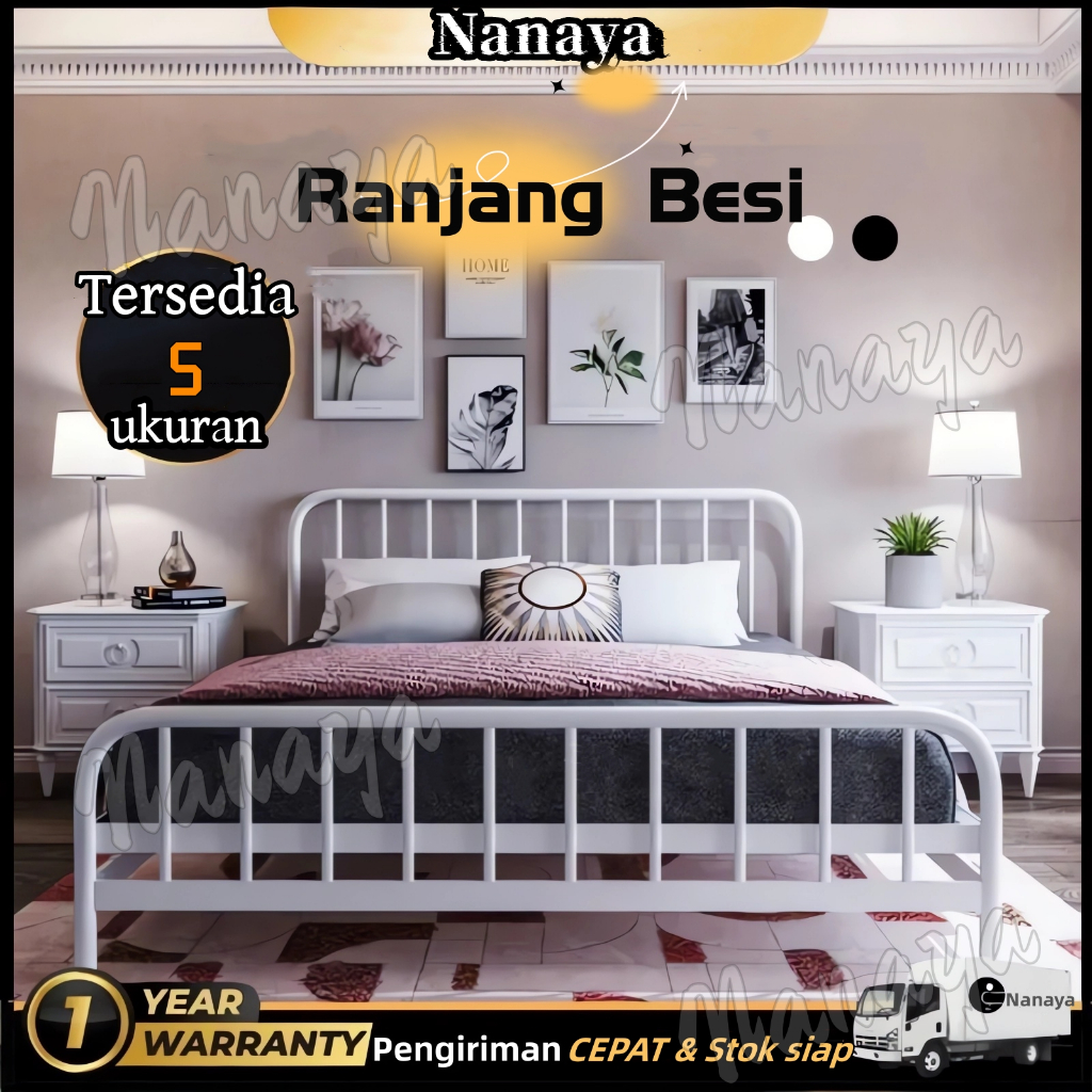 Jual Nanaya RANJANG BESI DIPAN BESI PREMIUM Dengan Sandaran / Easy ...