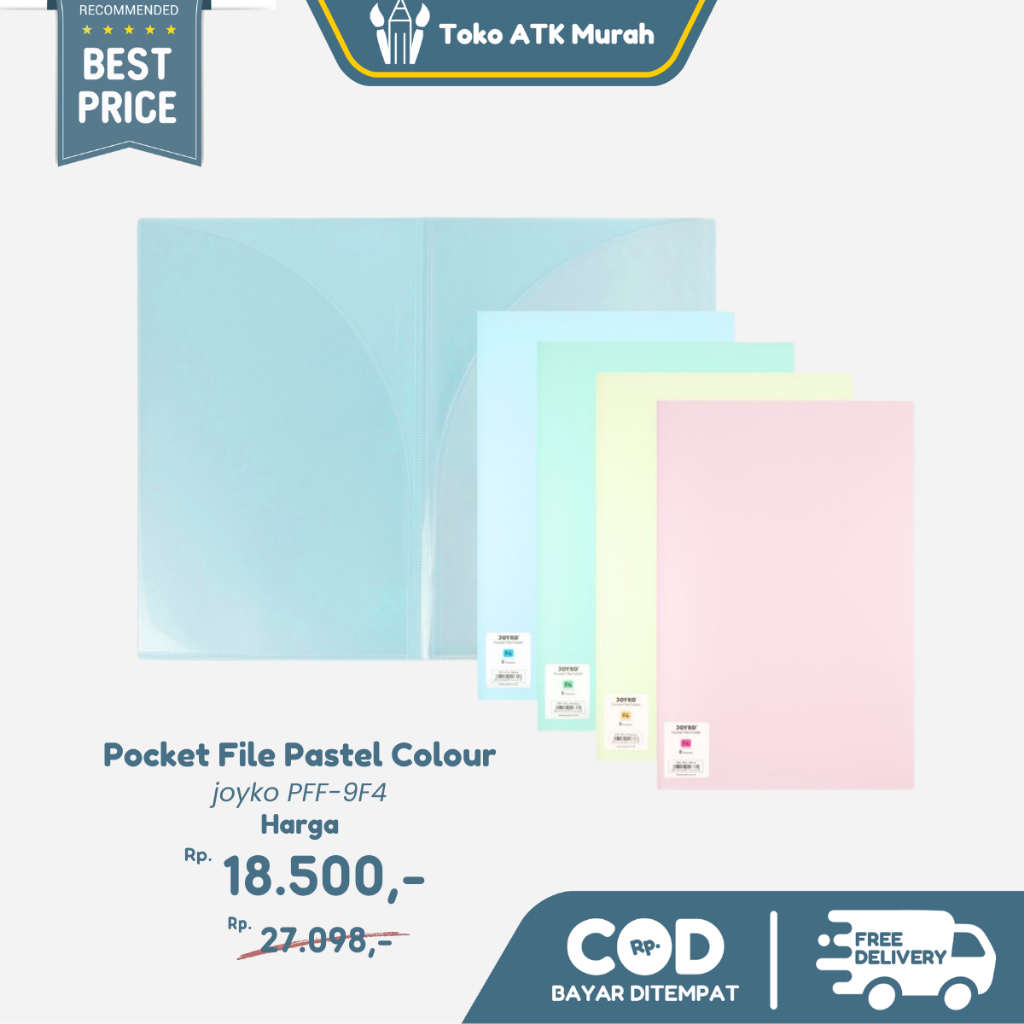Jual Pocket File Folder Joyko PFF-9F4 8 Pocket Map File Dokumen ...