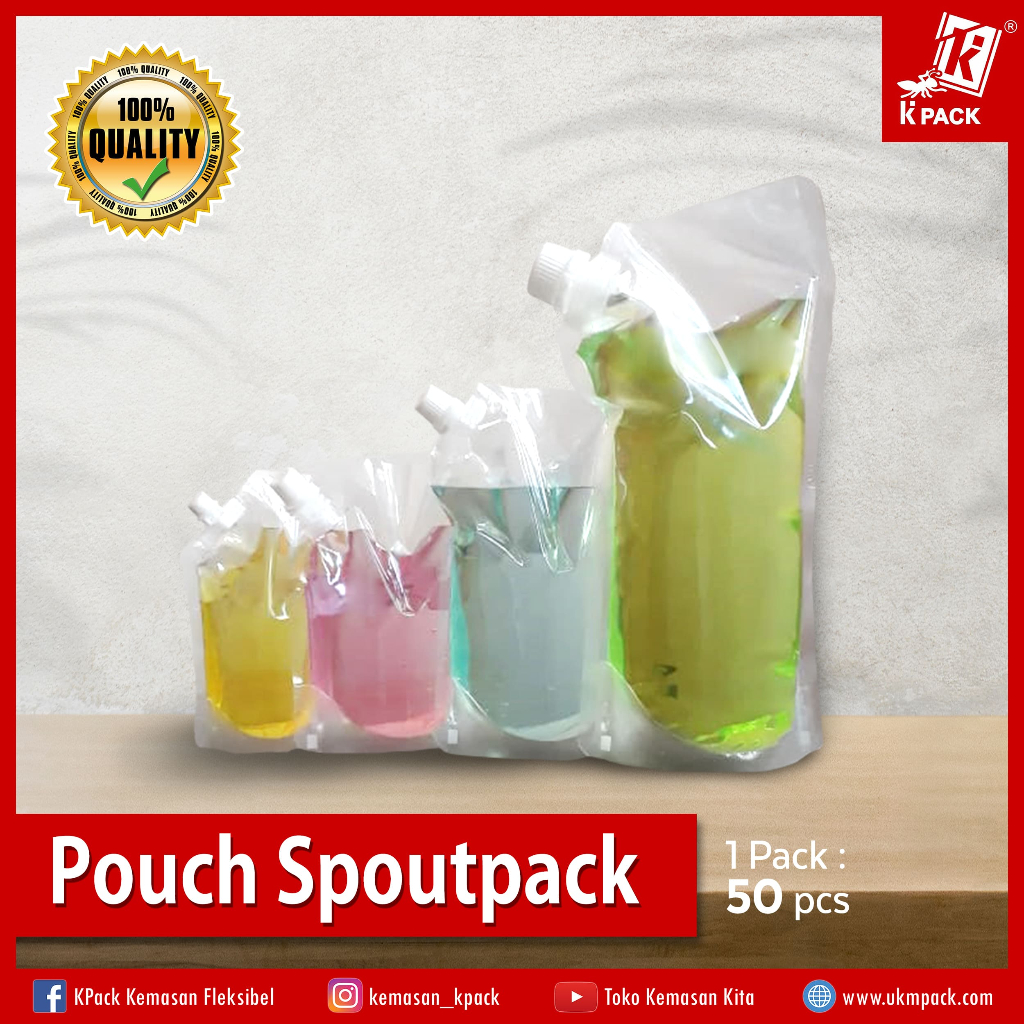Jual Pouch Spoutpack KPack kemasan cairan minuman saos | Shopee Indonesia