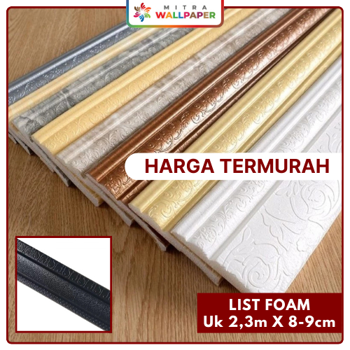 Jual Stiker List Foam Dinding Wall Border Foam Tembok Stiker List Foam ...