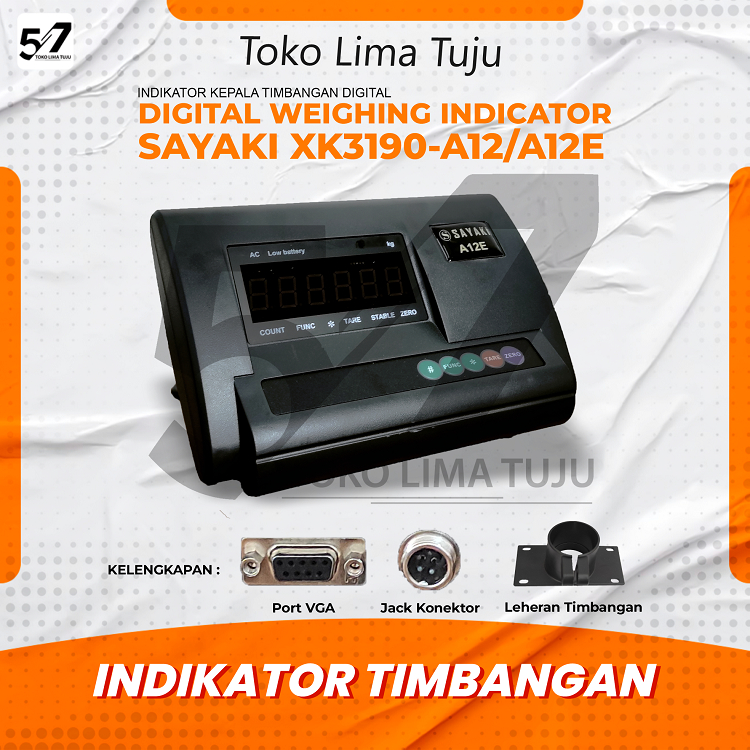 Jual Indikator Timbangan Digital A12E Monitor Timbangan SAYAKI A12E | Shopee Indonesia