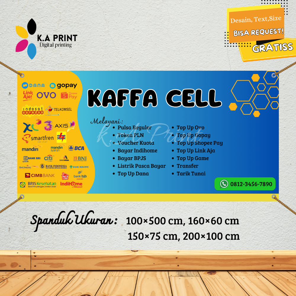 Jual Cetak Spanduk Banner Warung Cellular Top Up Bayar Transfer Bisa ...