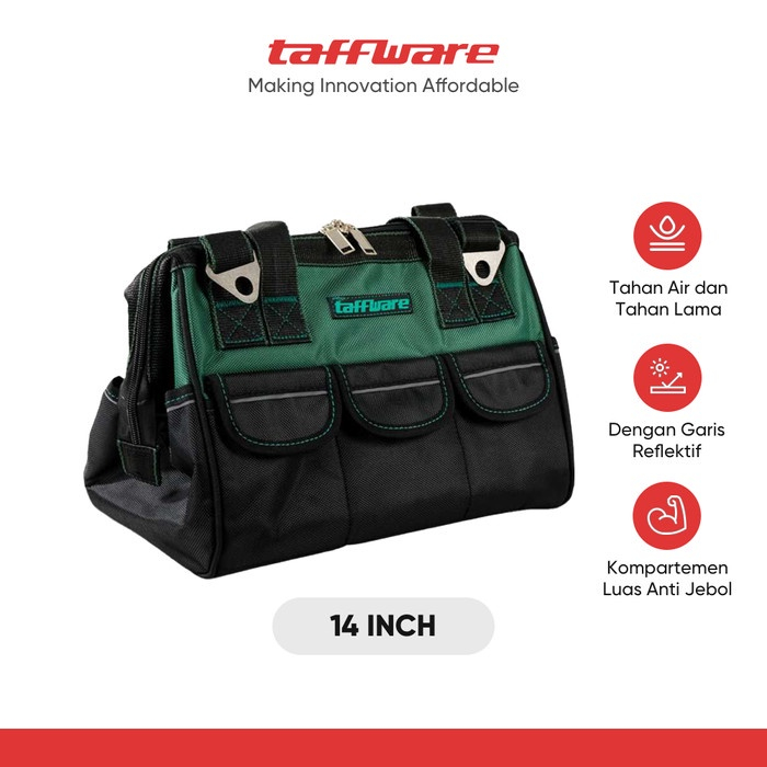 Jual Taffware Tas Perkakas Storage Bag Waterproof with Reflective ...